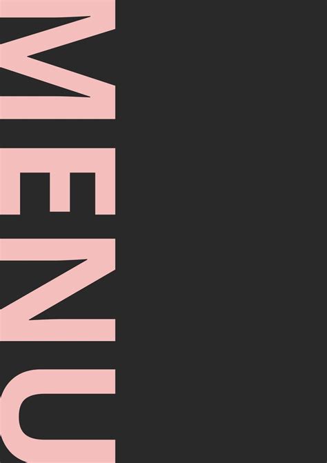 Simple And Classy Menu Design Etsy