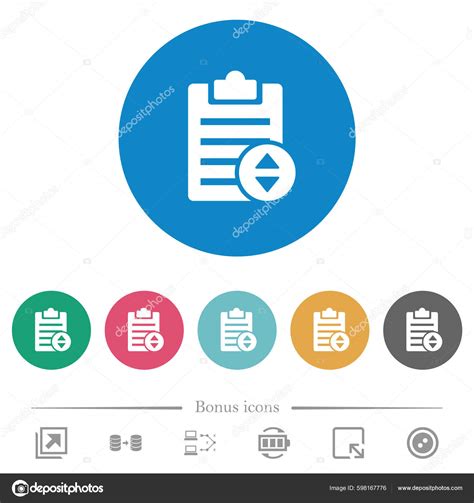 adjust note priority flat white icons color backgrounds bonus icons
