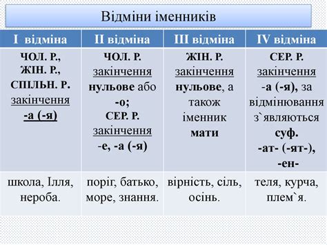 Закінчення іменників ІІІ відміни в орудному відмінку презентация онлайн