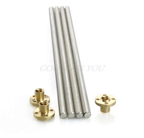 Детали 3d принтера 100 600 мм 8 мм Acme резьбовой стержень из нержавеющей стали Leadвинт T8