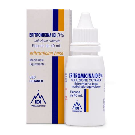 Eritromicina Idi 3 Soluzione Cutanea Idi Farmaceutici