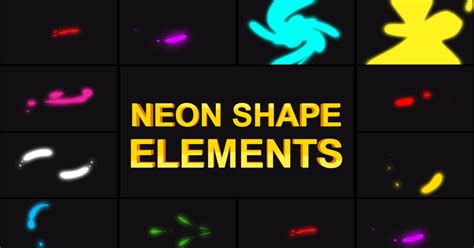 Neon Shape Elements Vfx Unity Asset Store