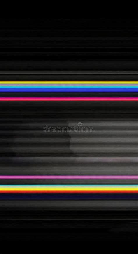 Colorful Horizontal Lines Static Noise Glitch Texture Stock Illustration Illustration Of Bands