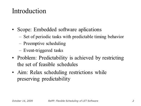 Flexible Scheduling Of Software With Logical Execution Time Constraints Stefan Resmerita And