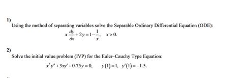 [solved] hello ineed solution for this 2 problems 1 using the method