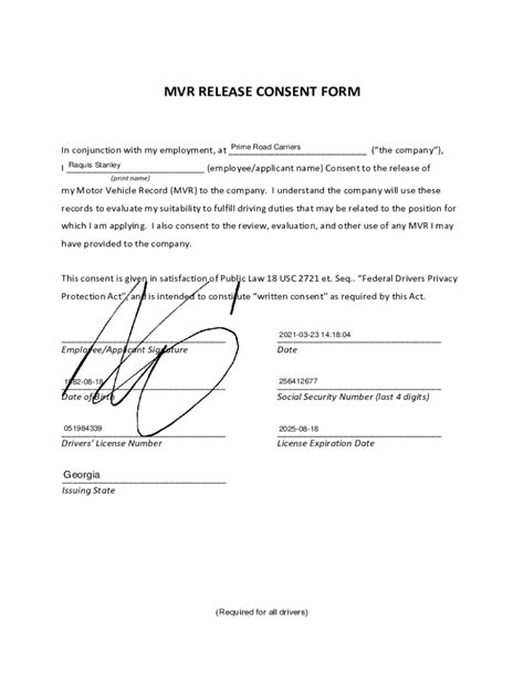 Fillable Online Mvr Release Form What To Know Fax Email Print Pdffiller