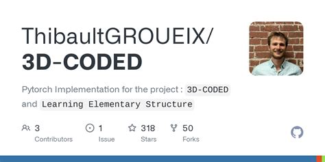 Github Thibaultgroueix3d Coded Pytorch Implementation For The Project `3d Coded` And