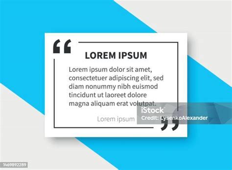 플랫 스타일의 인용 프레임 빈 템플릿 아이콘입니다 격리된 배경에 빈 말풍선 벡터 삽화 텍스트 상자 기호 비즈니스 개념입니다 기념식에 대한 스톡 벡터 아트 및 기타 이미지