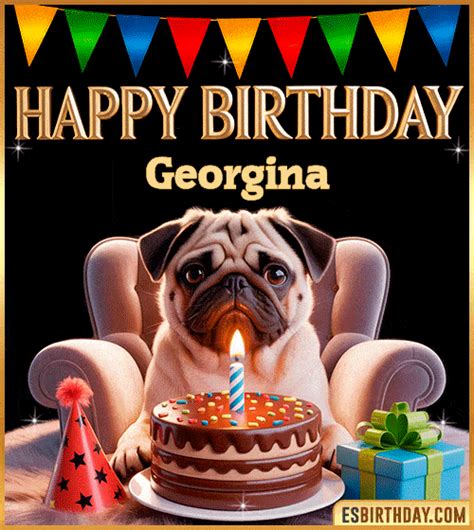 Happy Birthday Georgina  🎂 Animated Images Wishes And Music 【27 S】