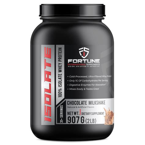 2lb 100 Whey Isolate Chocolate 31 Servings Fortune International
