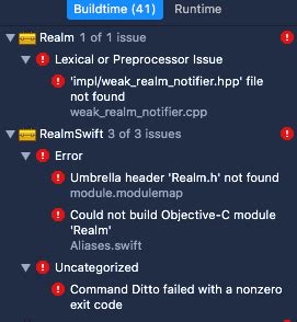 Realm Impl Weak Realm Notifier Hpp File Not Found Xcode Beta Issue Realm Realm