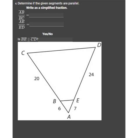 Solved Determine If The Given Segments Are Parallelwrite As
