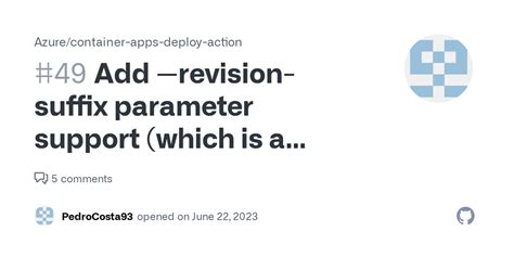 add revision suffix parameter support which is a param from az