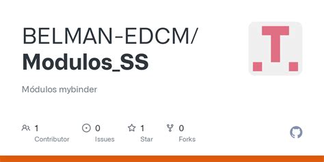 Github Belman Edcmmodulosss Módulos Mybinder