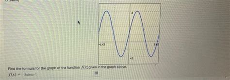 solved find the formula for the graph of the function f x