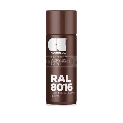 ლაკ სპრეი საღებავი Cosmos Lac Cosmos Ral 8016 მაკაგონის ფერი მეორადი და ახალი ნივთების ყიდვა