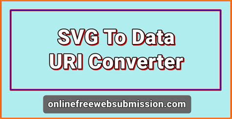 Svg To Data Uri Converter