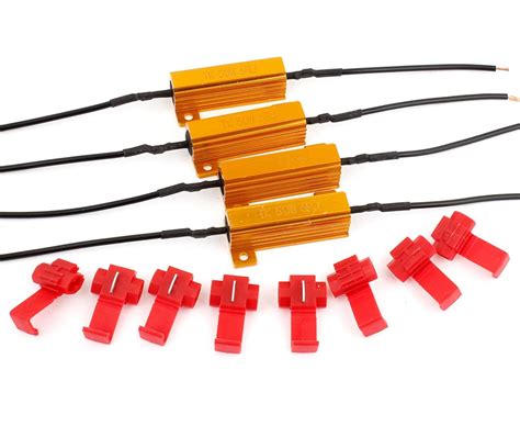 Amazon Com Uxcell X W Ohm Load Resistor Fix LED Fast Hyper Flash Turn Signal Blink