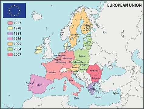 Eu Member Map Facts And Figures Eu Set Up Qiws