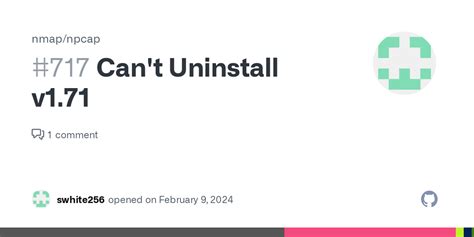 Can T Uninstall V Issue Nmap Npcap GitHub