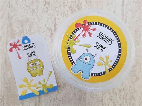 Easy Slime Recipe With Free Slime Labels