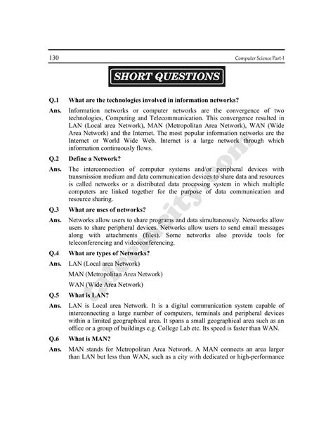 solution computer science sqs notes chapter 3 data communication