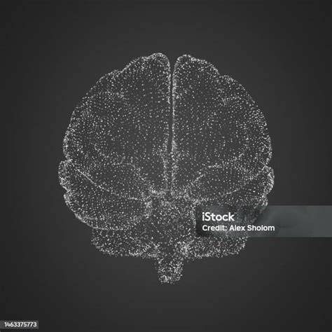 3d 벡터 사이버 두뇌 신경망 메가 데이터 처리 흰색 배경에 템플릿 인터페이스 디자인 3차원 형태에 대한 스톡 벡터 아트 및 기타 이미지 3차원 형태 가상현실 개념