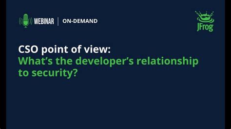 jfrog on linkedin the developer relationship to security