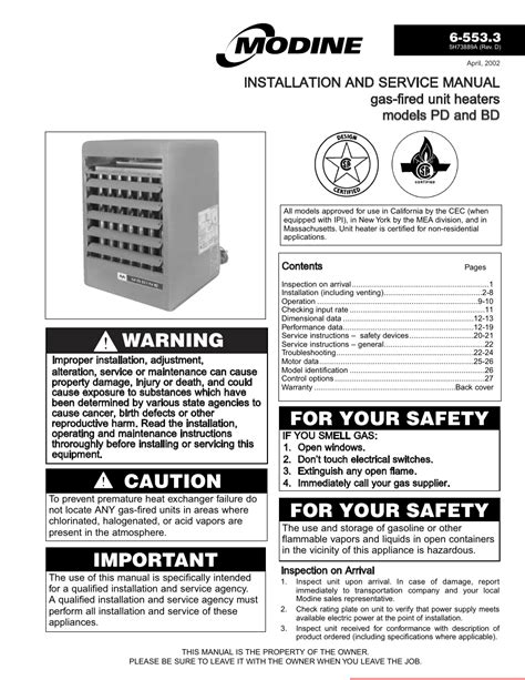 Modine Gas Heater Thermostat Wiring Diagram Wiring Diagram Pictures