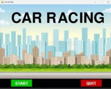 Car Racing Game Using Python
