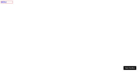 React Menu Dropdown Codesandbox
