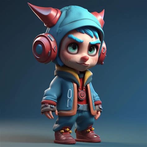 premium photo a costume game character stylized game art stylized