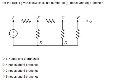Solved For The Circuit Given Below Calculate Number Of A Chegg Com