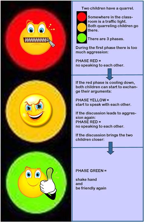Free Printable Traffic Light Behaviour Chart