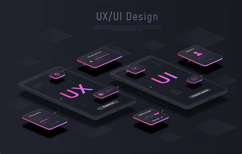 툴킷 Ui Ux 장면 크리에이터 컨셉 사용자 경험에 대한 스톡 벡터 아트 및 기타 이미지 사용자 경험 3차원 형태 그래픽