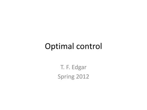 PPT Optimal Control PowerPoint Presentation ID