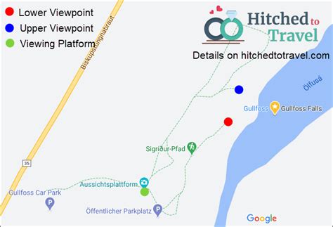 Gullfoss Waterfall Guide And Map Hitched To Travel