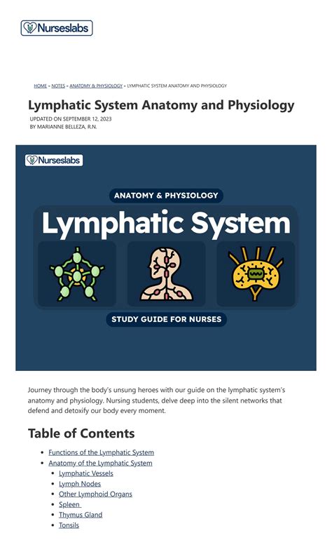 Solution Lymphatic System Anatomy And Physiology Nurseslabs Studypool
