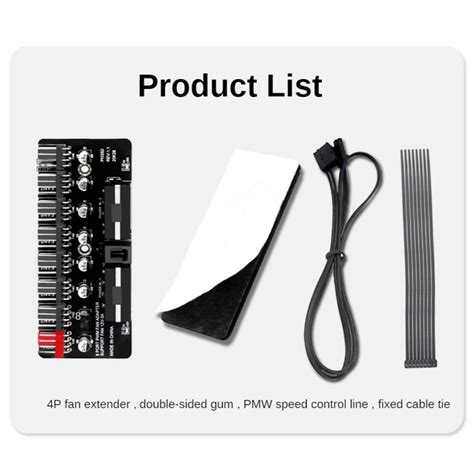 PWM Fan Hub Computer CPU Fan Extender SATA Interface Alexnld Com