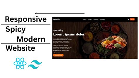Build A Modern And Fully Responsive Spices Website In React Clean Tailwind Css Uiux Design