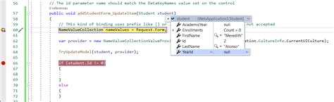 C ASP NET Web Forms Model Binding Where The Model Contains A Collection Stack Overflow
