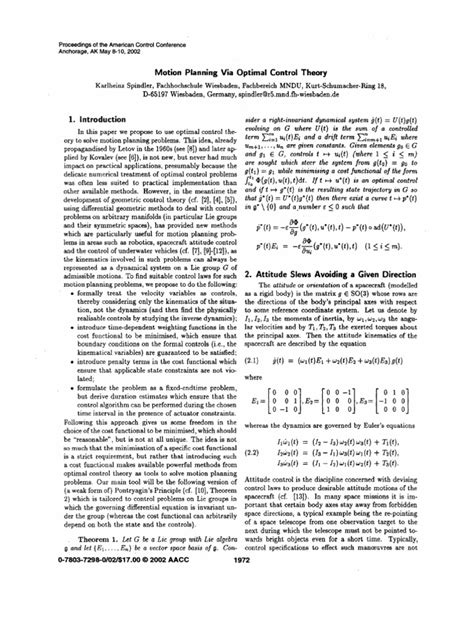 Pdf Motion Planning Via Optimal Control Theory Dokumen Tips
