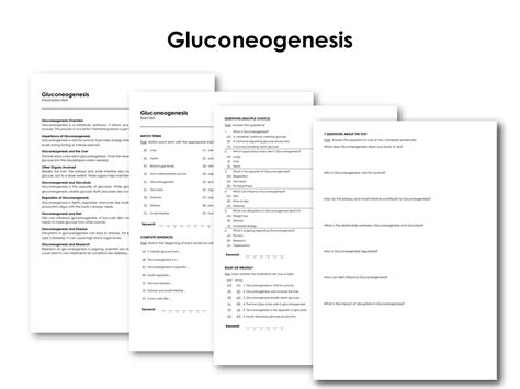 Gluconeogenesis Made By Teachers