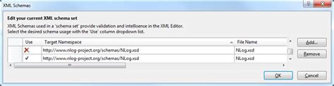Visual Studio NLog Config Intellisense Not Working Stack Overflow