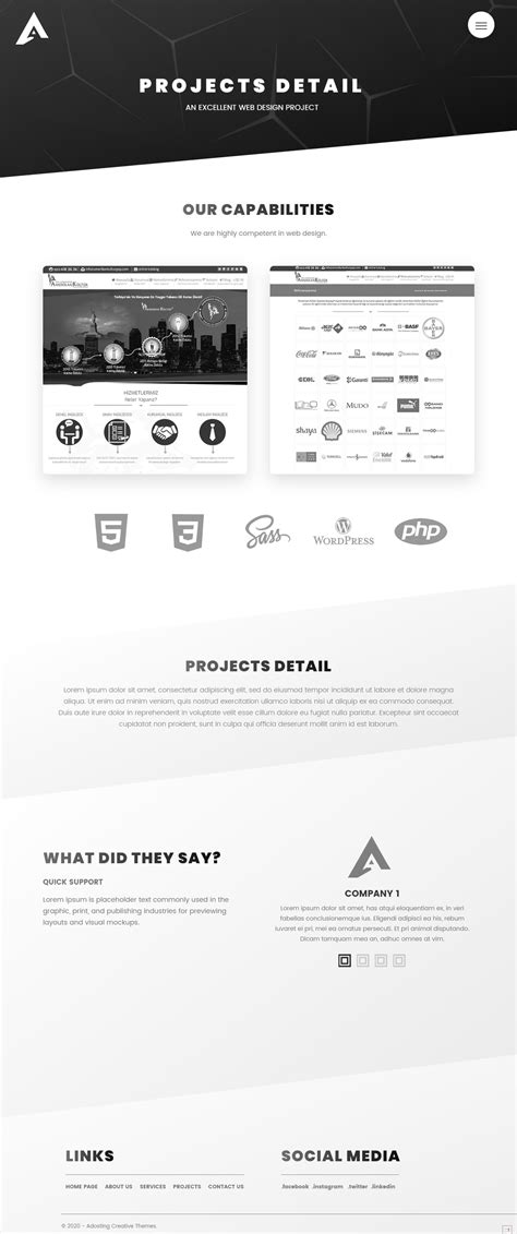 Adosting Creative Html5 And Css3 Responsive Theme Website Template