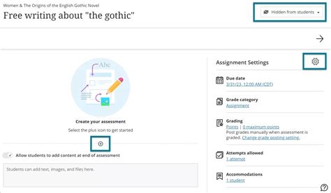 Create And Edit Assignments