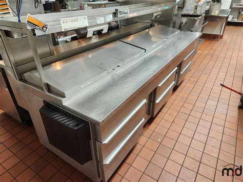 Kitchen Prep Station W Cooler 39x126x58