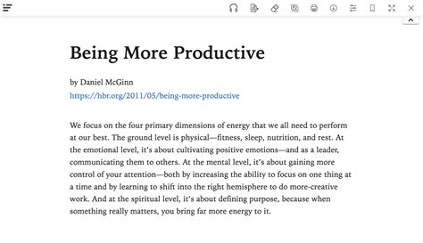 Select To Read — Reader Mode