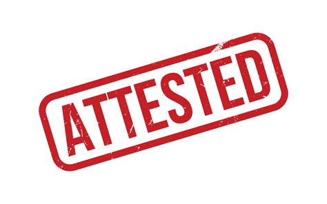 Attested Rubber Stamp Seal Vector 22797712 Vector Art At Vecteezy