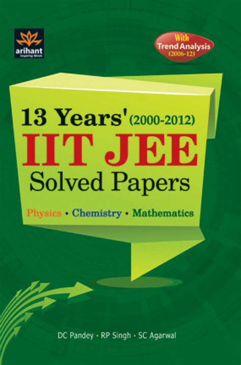 Iit Jee Solved Papers 12 Years 01 Edition Buy Iit Jee Solved Papers
